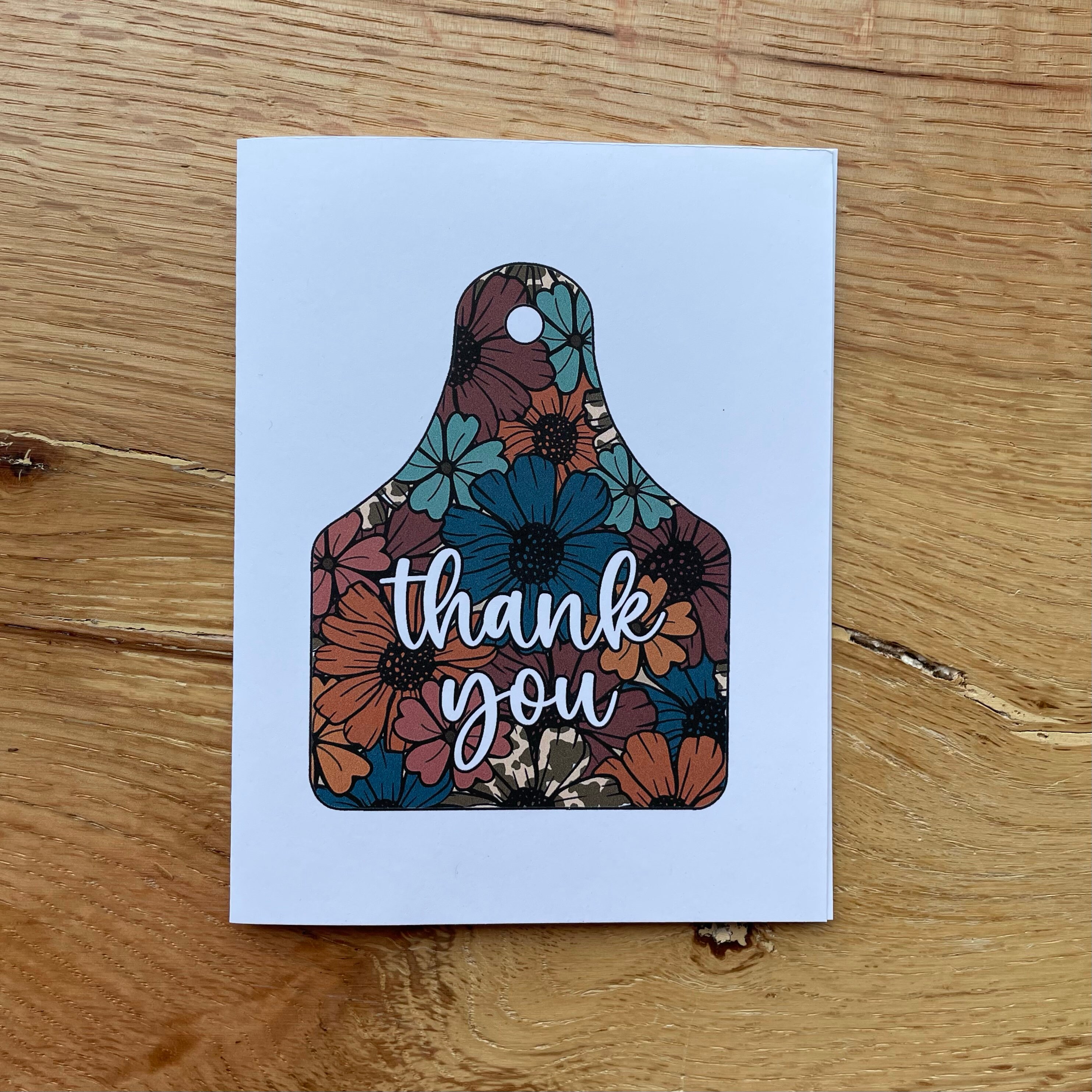 SINGLE Ear Tag Thank You Cards - Etsy