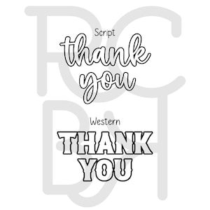 SINGLE Ear Tag Thank You Cards - Etsy