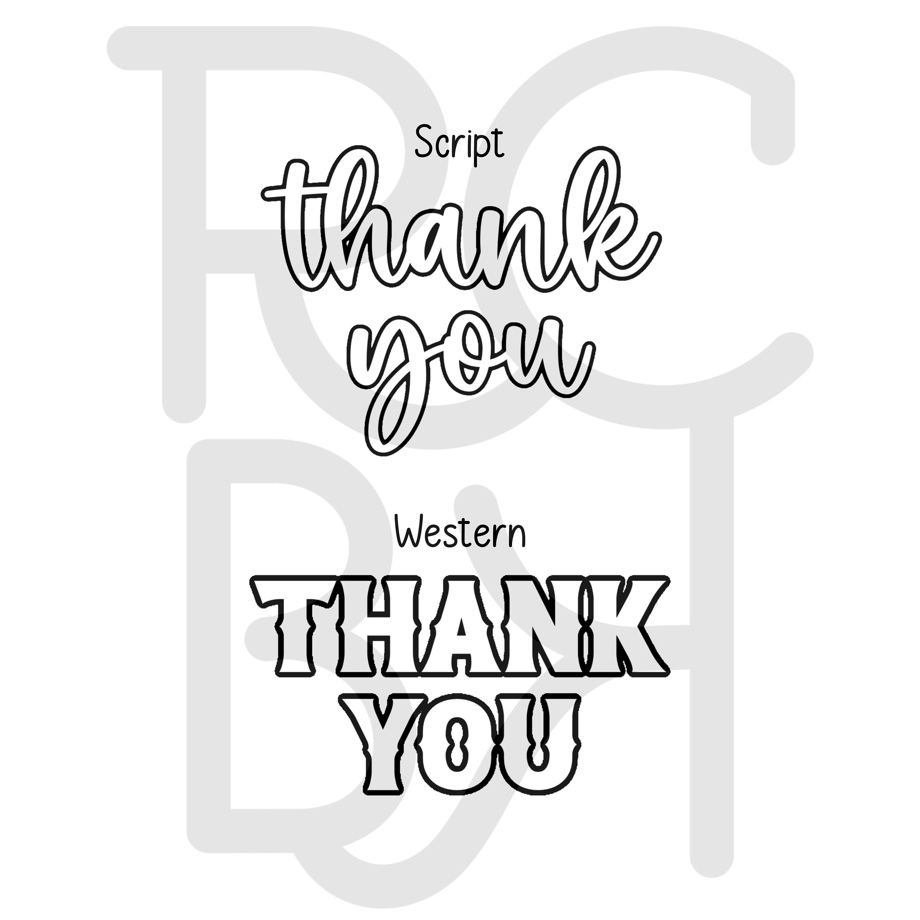 SINGLE Ear Tag Thank You Cards - Etsy