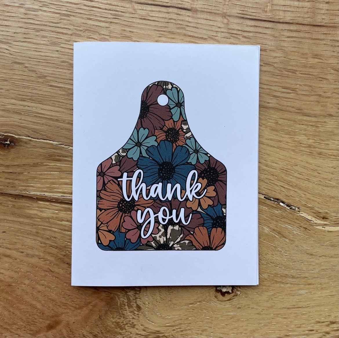SIX PACK Ear Tag Thank You Cards - Etsy