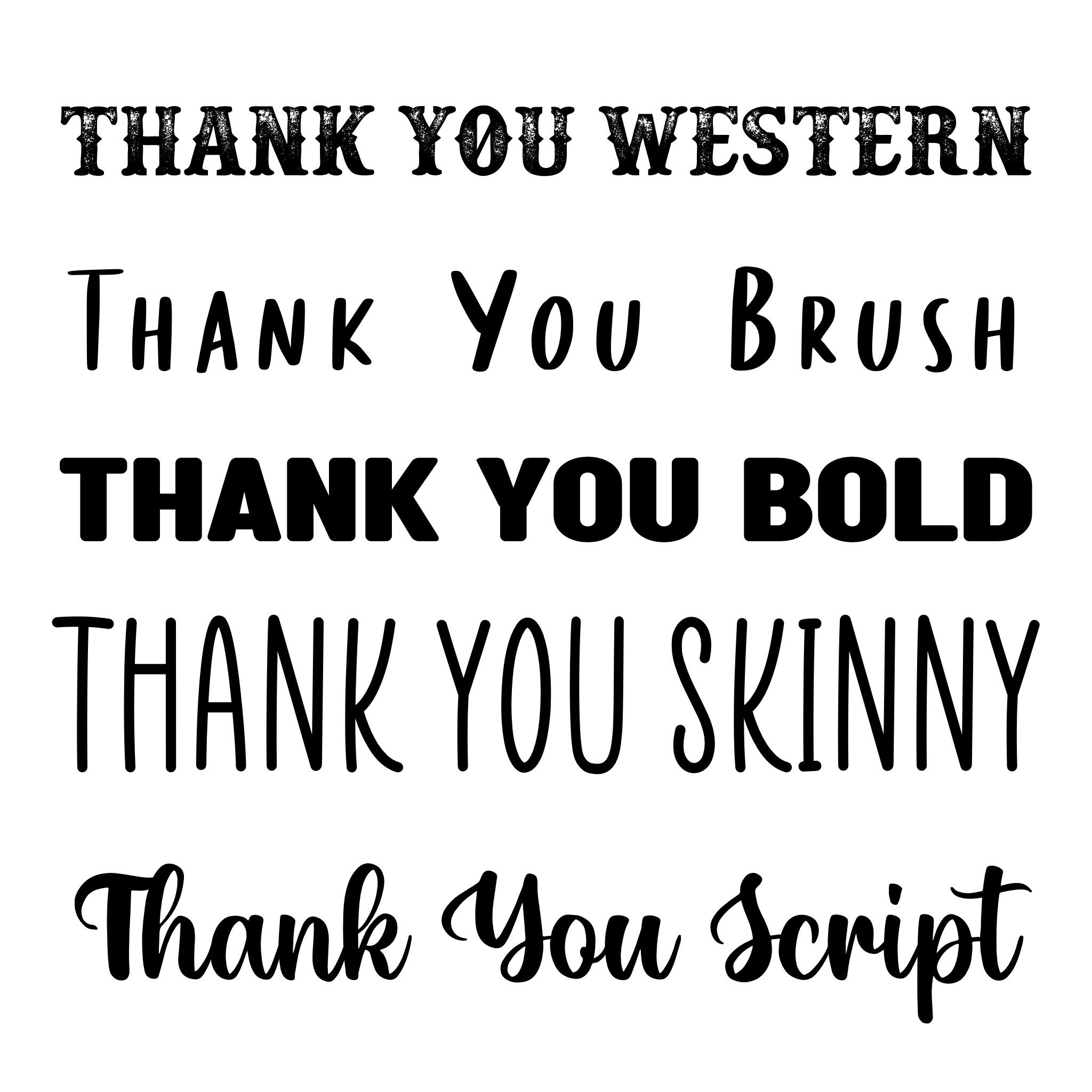 SIX PACK Greenery Livestock Thank You Cards - Etsy