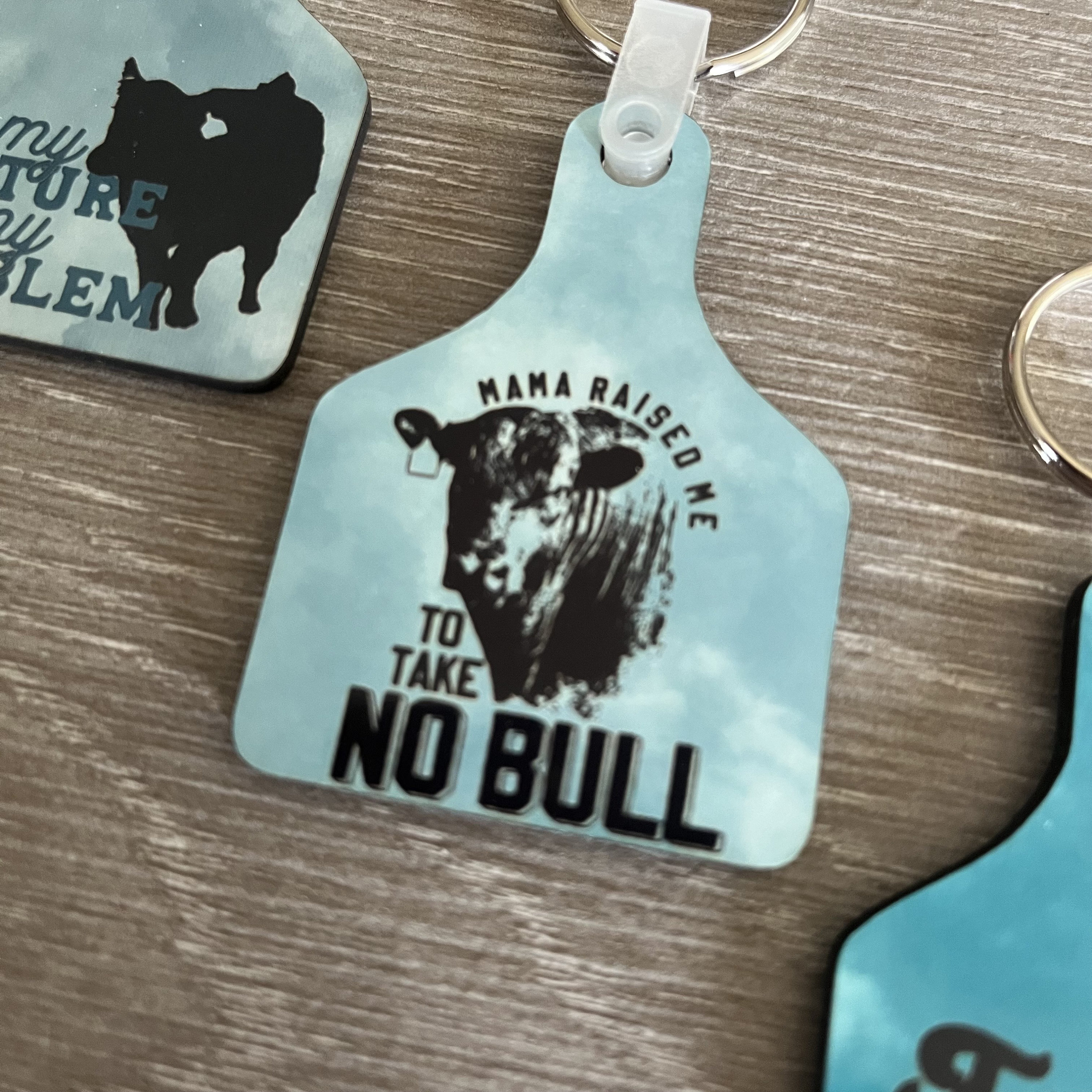 Ear Tag Keychains | Multiple Designs - Etsy