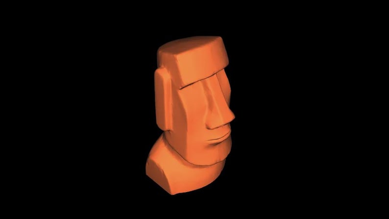 Small Moai Statue | STL File for 3D Printed Easter Island Head | Unique Desk Decor | Cool Gift ...