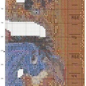Child's Growth Chart Cross Stitch Pattern, Winnie the Pooh, Counted ...