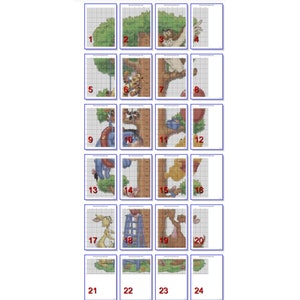 Child's Growth Chart Cross Stitch Pattern, Winnie the Pooh, Counted ...