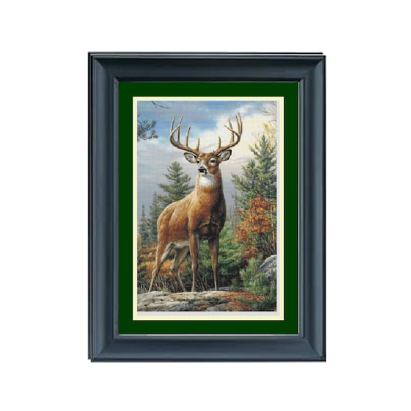 Cross Stitch Deer - Etsy