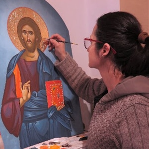 Orthodox Hand Painted Icon of Saint Joseph Byzantine Icon - Etsy