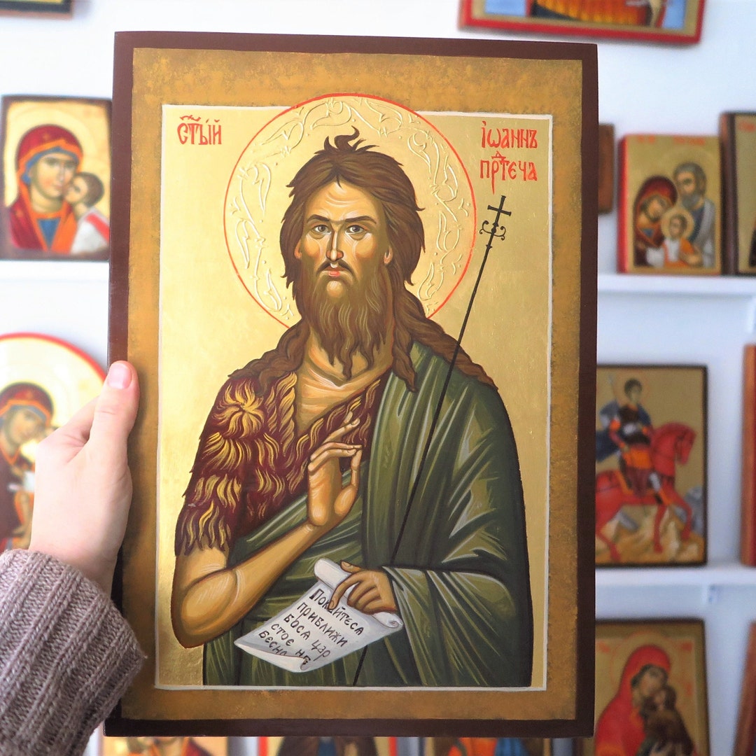 St John the Baptist, Orthodox Hand Painted Icon, Saint John the ...