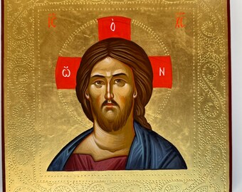 Jesus Christ, Icon, Painted Icon,catholic, Christian, Oil Painting ...