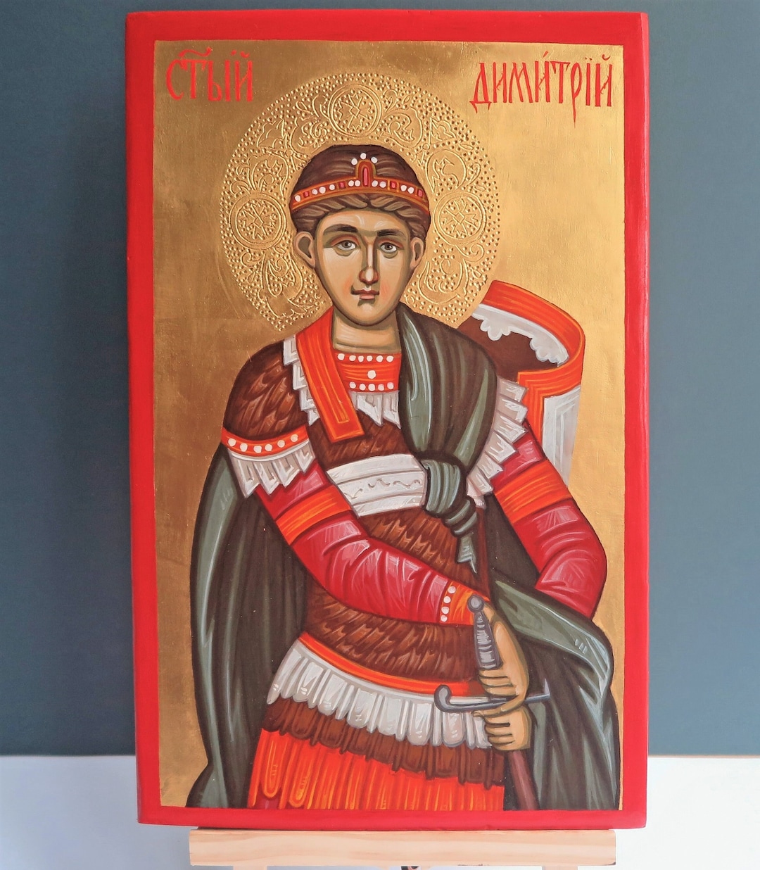 Saint Demetrios of Thessaloniki, Hand-painted Orthodox Icon ...
