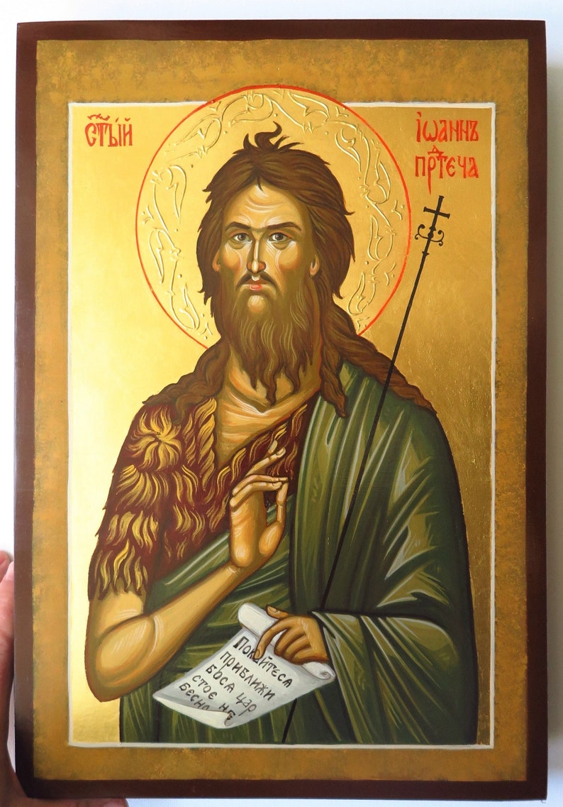 St John the Baptist, Orthodox Hand Painted Icon, Saint John the ...