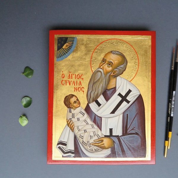 Saint Stylianos Icon - Etsy