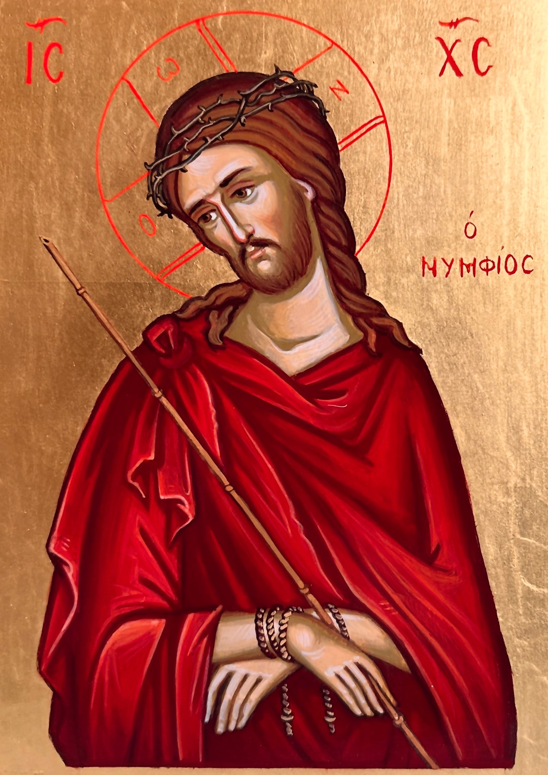 Jesus Christ the Bridegroom, Handpainted Orthodox Icon, Christian ...