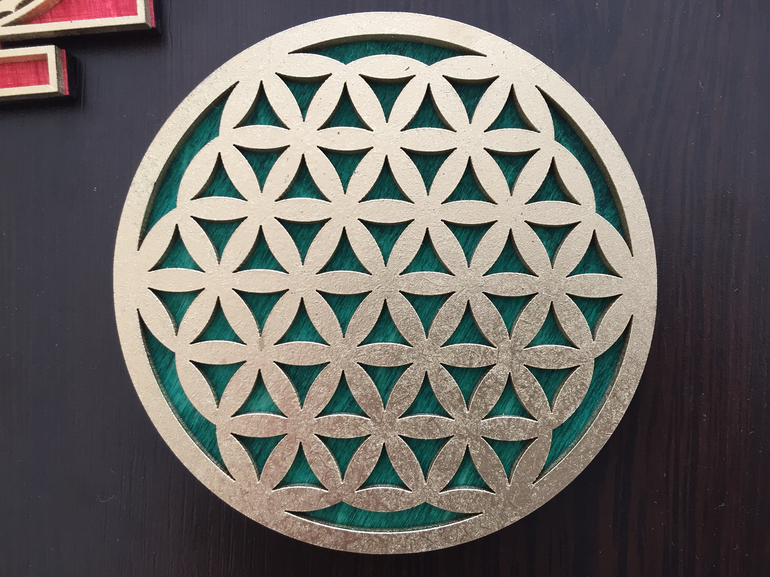Sacred Geometry Wooden Magnets Sri Yantra Torus Metatron - Etsy