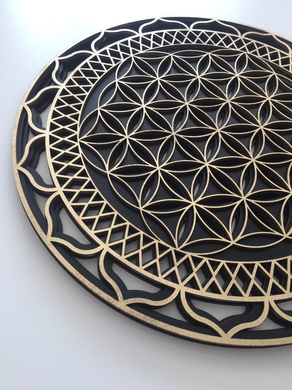 Flower of Life Wood Wall Decor Flower of Life Wall Hanging | Etsy