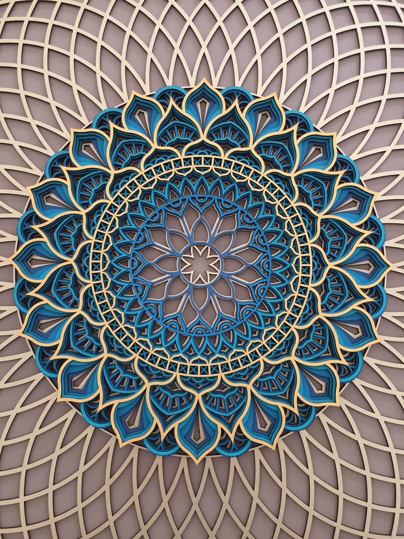 Multilayer Wood Torus Mandala,geometric Wood Wall Art, Sacred Geometry ...