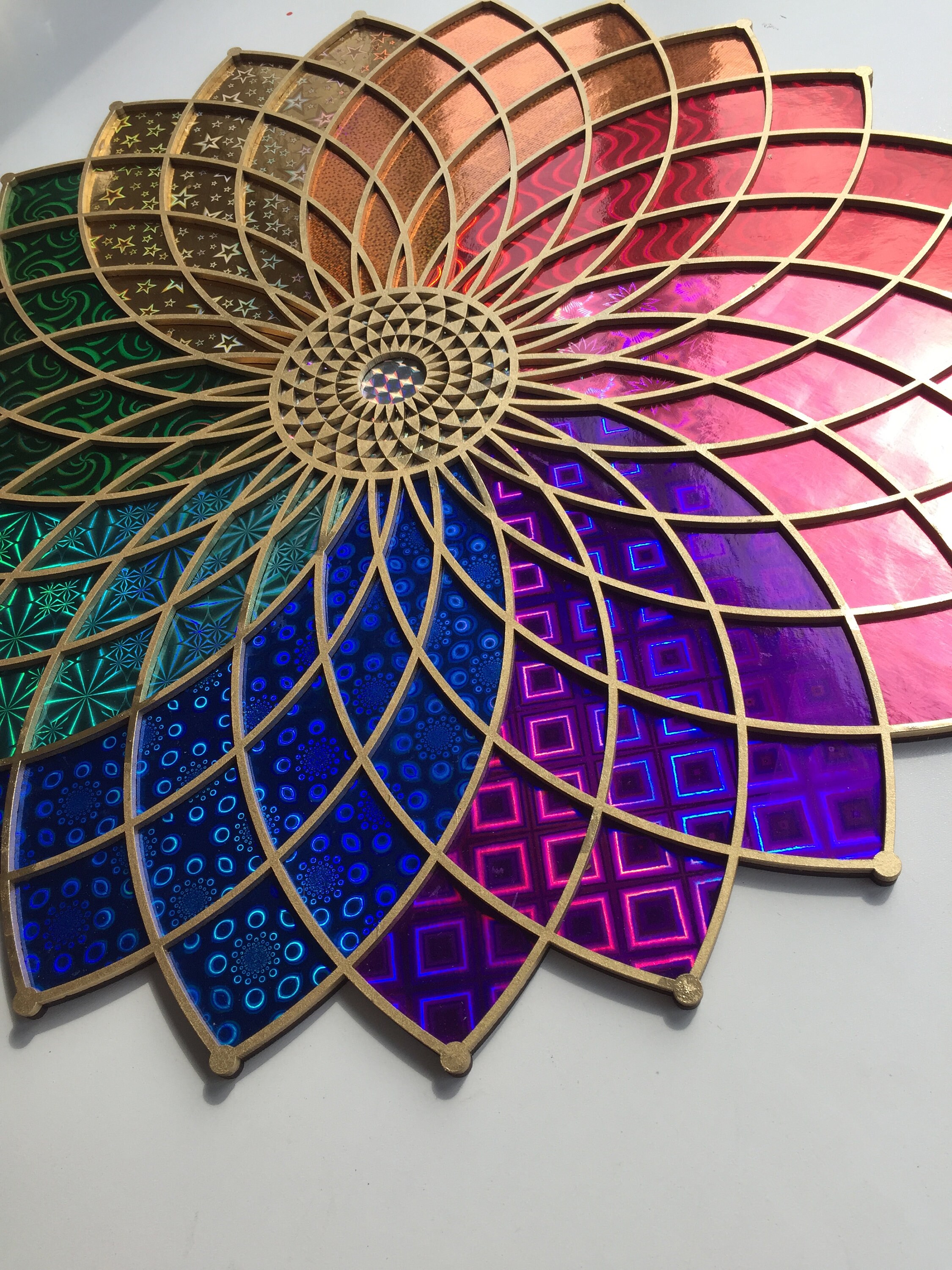 Mandala Torus hologram color hologram torus hologram | Etsy