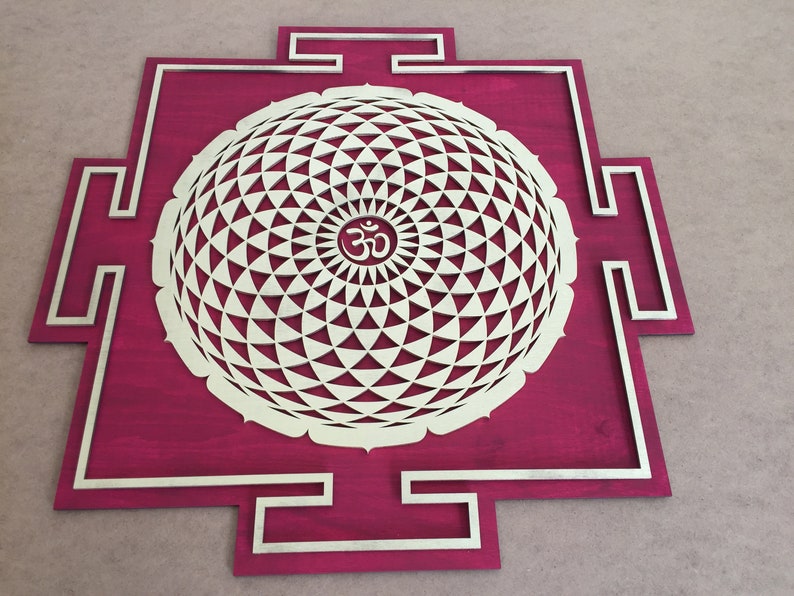 Torus Yantra Om Yantra Wood Torus Mandala Wooden Geometric - Etsy