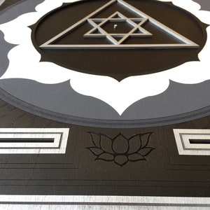 Wooden Ganesh Yantra With Motif Ganesh Yantra Wall Art Laser - Etsy