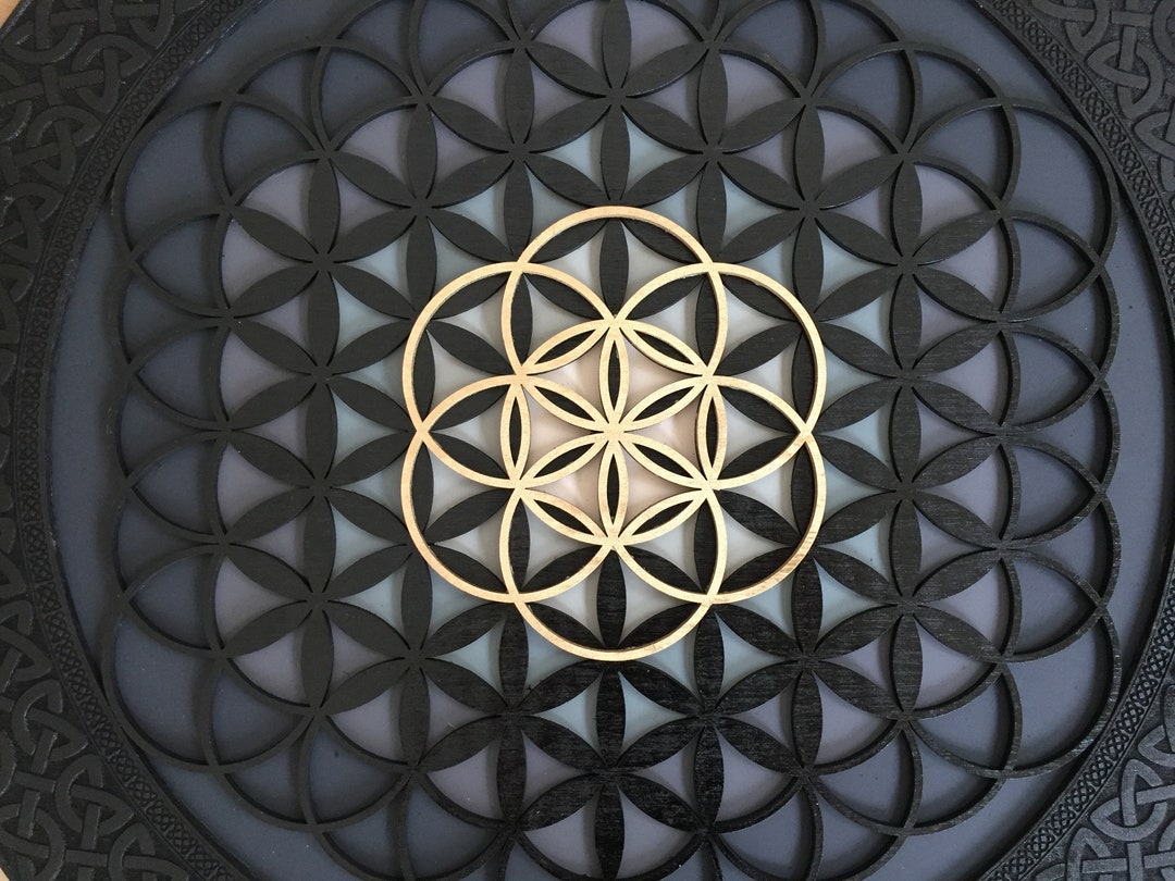 Flower of Life Wood Wall Decor Flower of Life Wall Hanging - Etsy