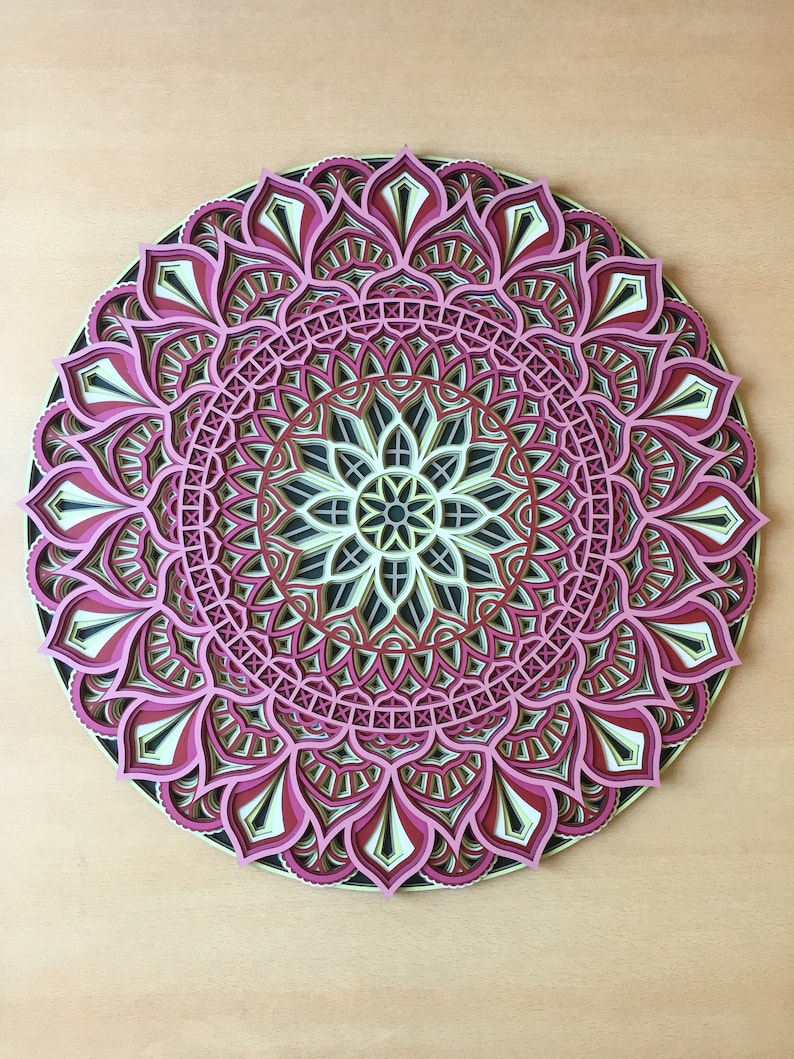 Multilayer Colorful Mandala Mandala Wall Art Living Room - Etsy