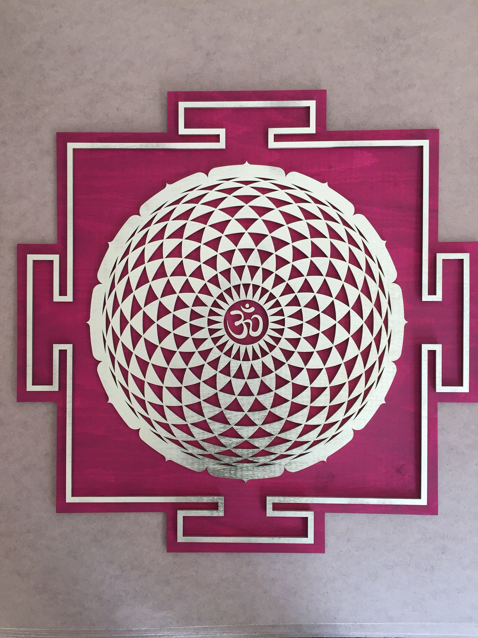 Torus Yantra Om Yantra Wood Torus Mandala Wooden Geometric - Etsy