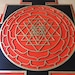 Orange Sri Yantra Wall Art Laser Cut Sacred Geometry Sri - Etsy