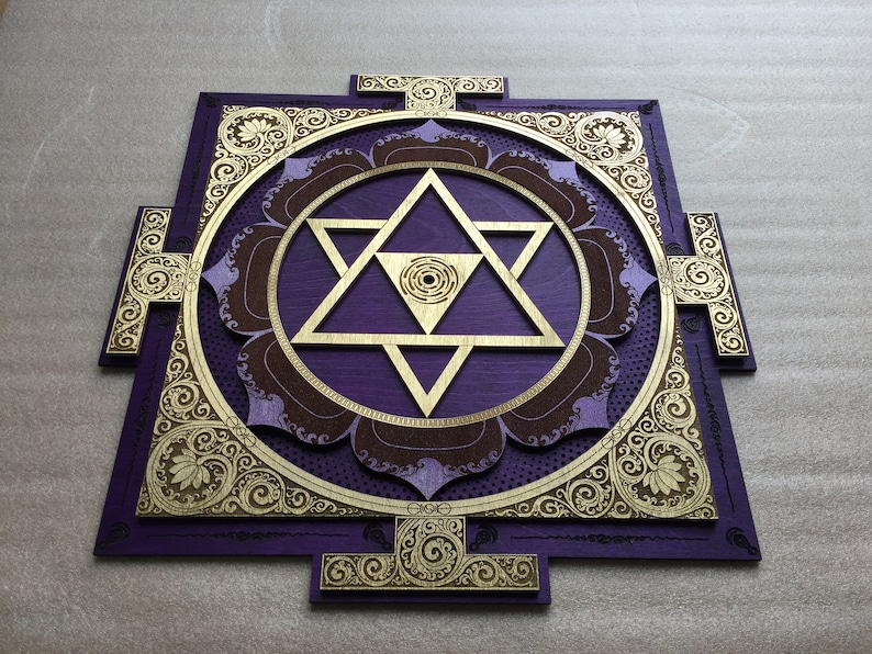 Shiva Yantra With Motif Shiva Yantra Wall Art Laser Cut - Etsy