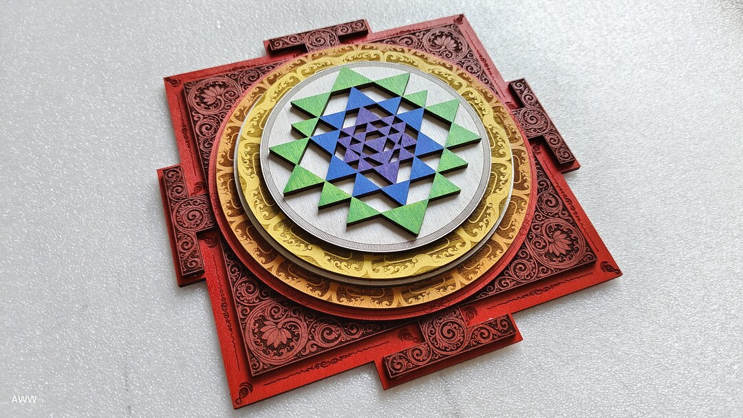 Sri Yantra Wall Art, Sacred Geometry, Sri Chakra, Shree Yantra, Shri ...