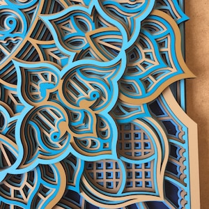 Multilayer Colorful Mandala - Mandala Wall Art, Living Room Wall Art ...