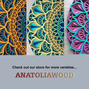 Multilayer Colorful Mandala - Mandala Wall Art, Living Room Wall Art ...