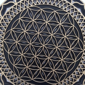 Flower of Life Wood Wall Decor Flower of Life Wall Hanging | Etsy