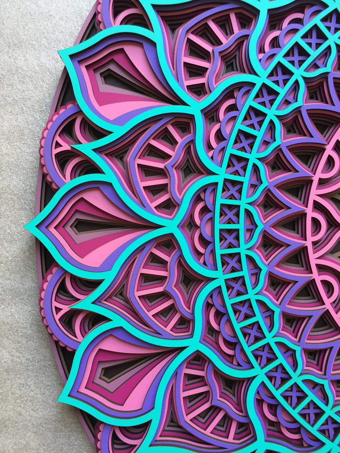 Multilayer Colorful Mandala Mandala Wall Art, Living Room Wall Art ...