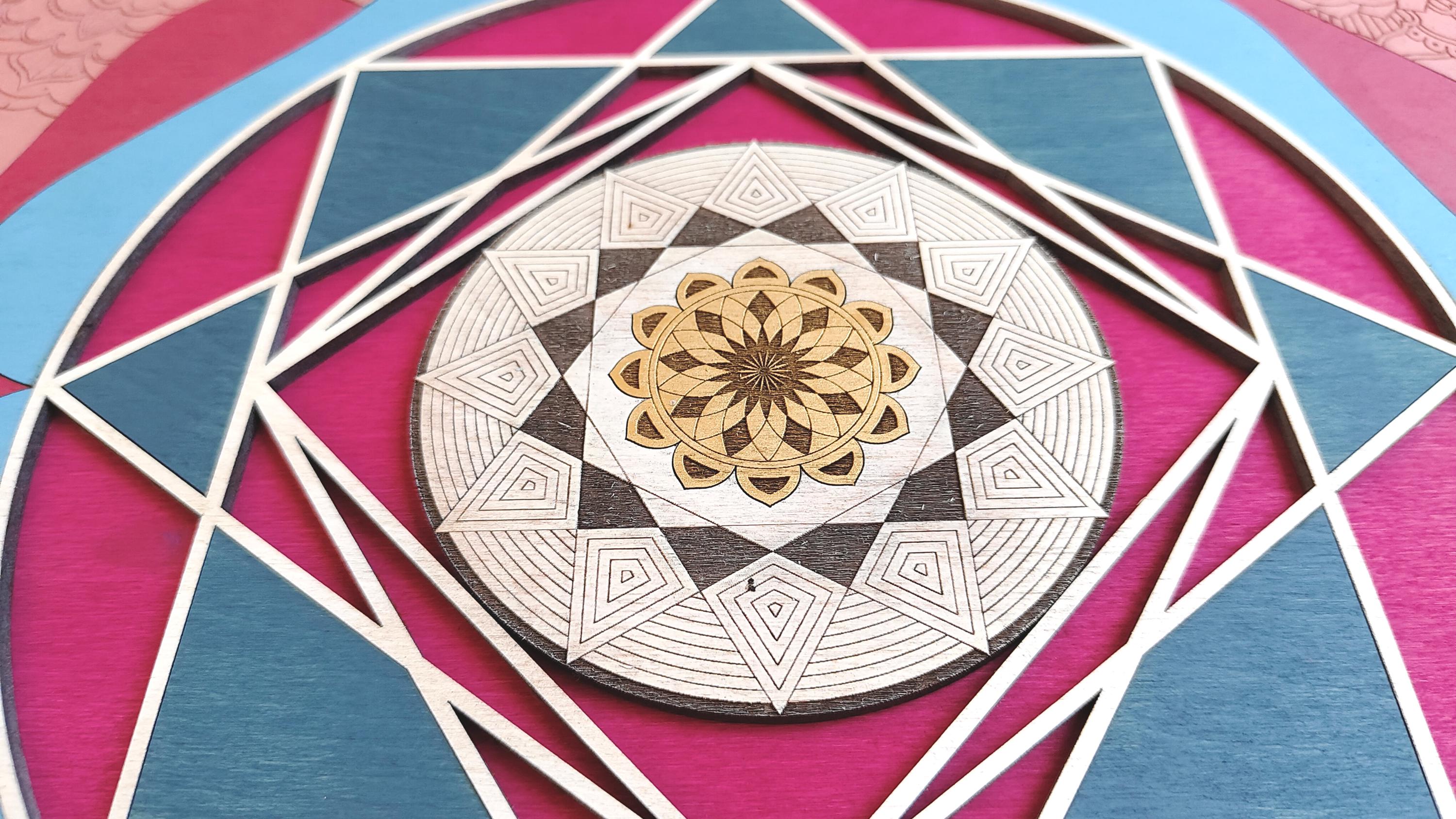 Venus Yantra Wall Art | Shukra Yantra | Sacred Geometry Decor | Love ...