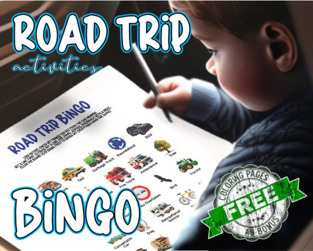Road Trip Bingo Printable for Kids. Family Car Game. Instant - Etsy Portugal