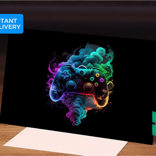 Video Game Card - Etsy