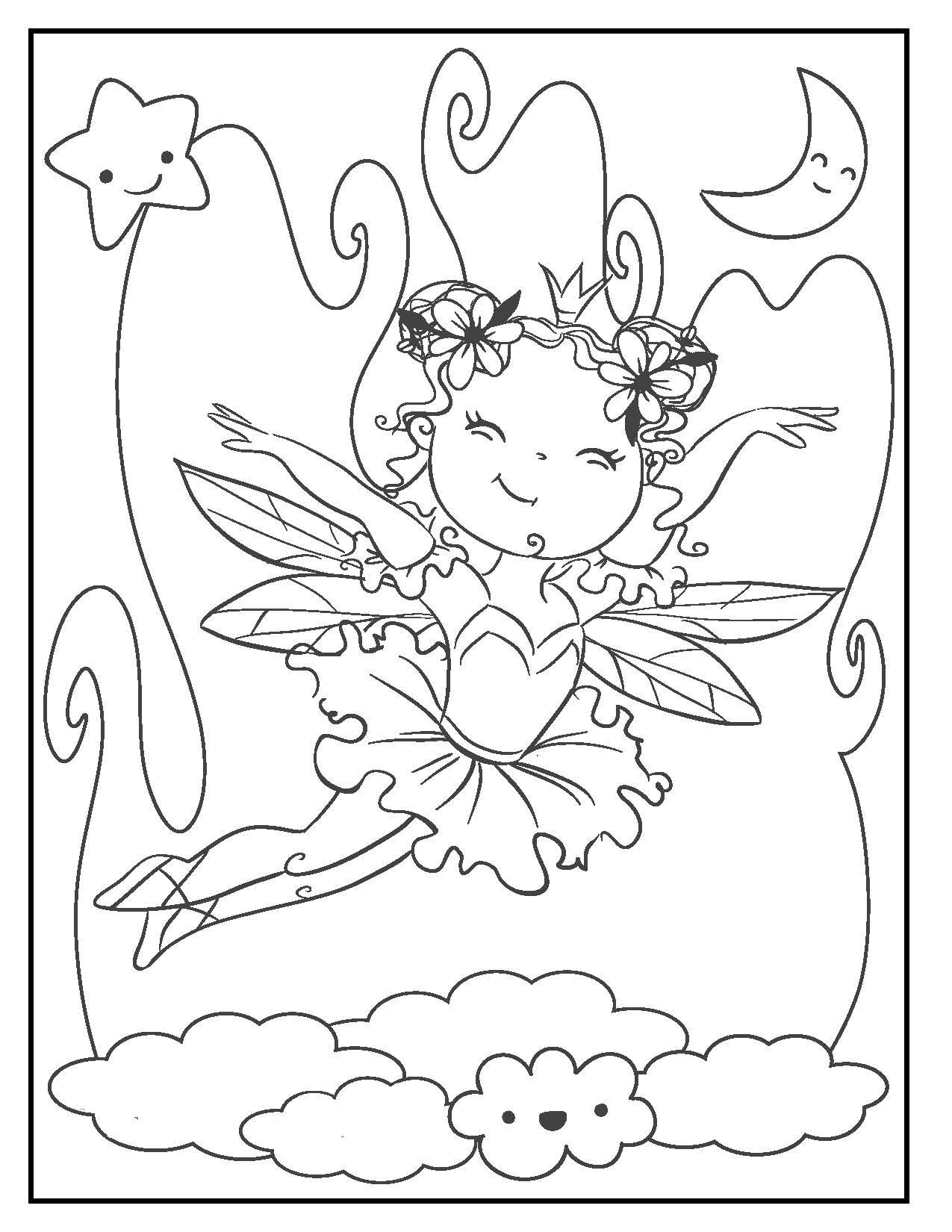 Printable Fairy Coloring Book| 40 Pages - Etsy