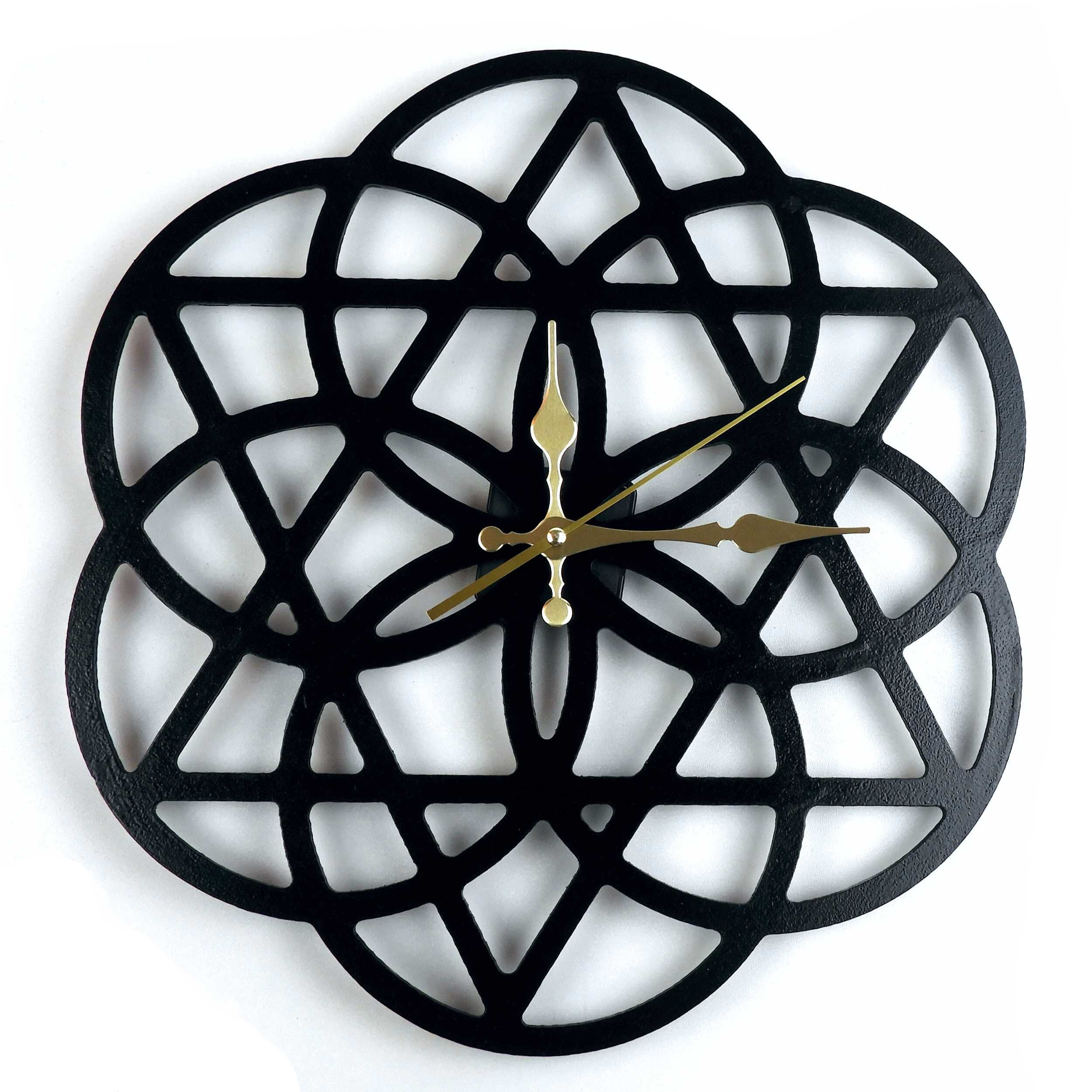 Silent Wall Clock Symbol Flower of Life Decoration Sacred - Etsy