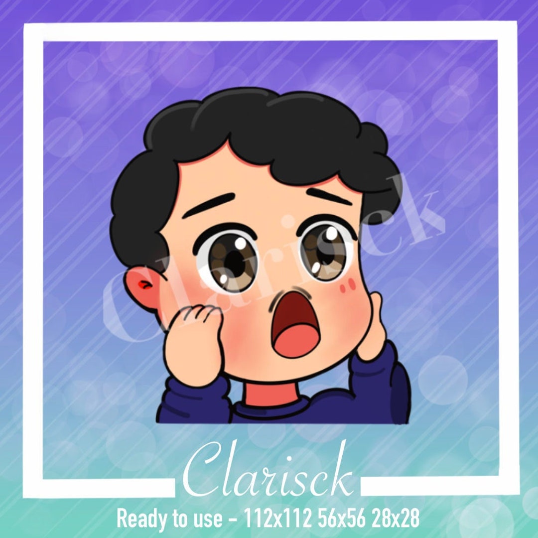 Emote Shocked – Emote for Twitch/discord/stream/youtube/discord - Etsy