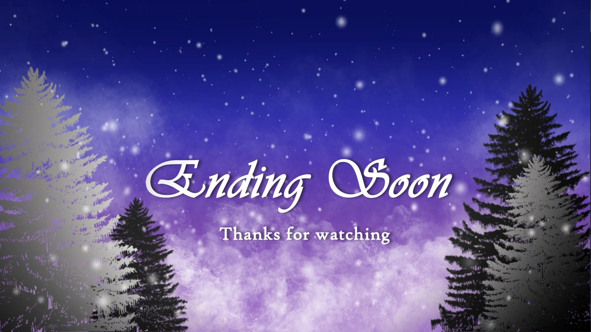 Snowy ANIMATED Waiting Screens Twitch Stream Pack - ANIMES Screens ...