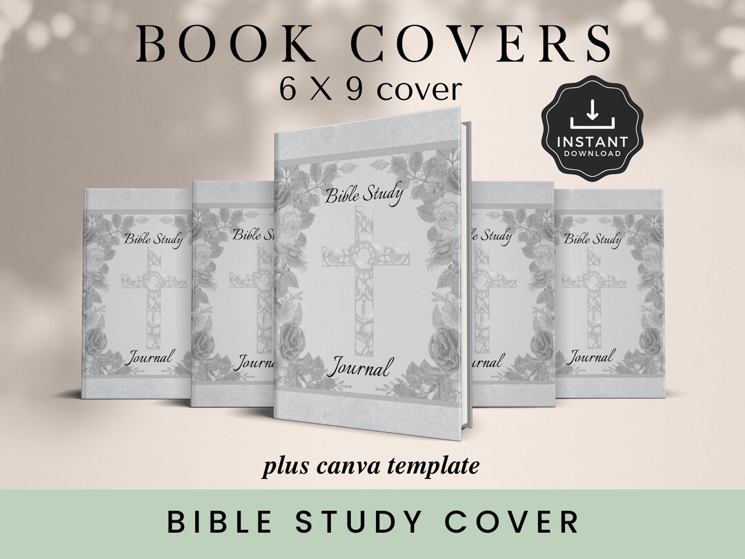 Bible Study Cover, KDP Cover Template, 6x9, Editable in Canva, Ready to ...