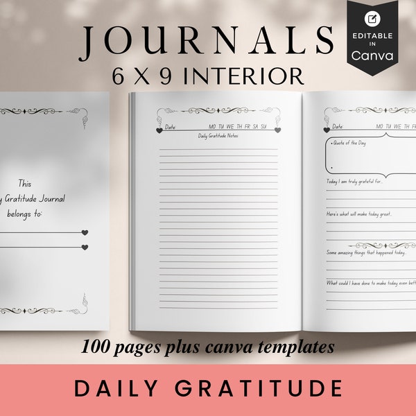 Gratitude Journal - Etsy