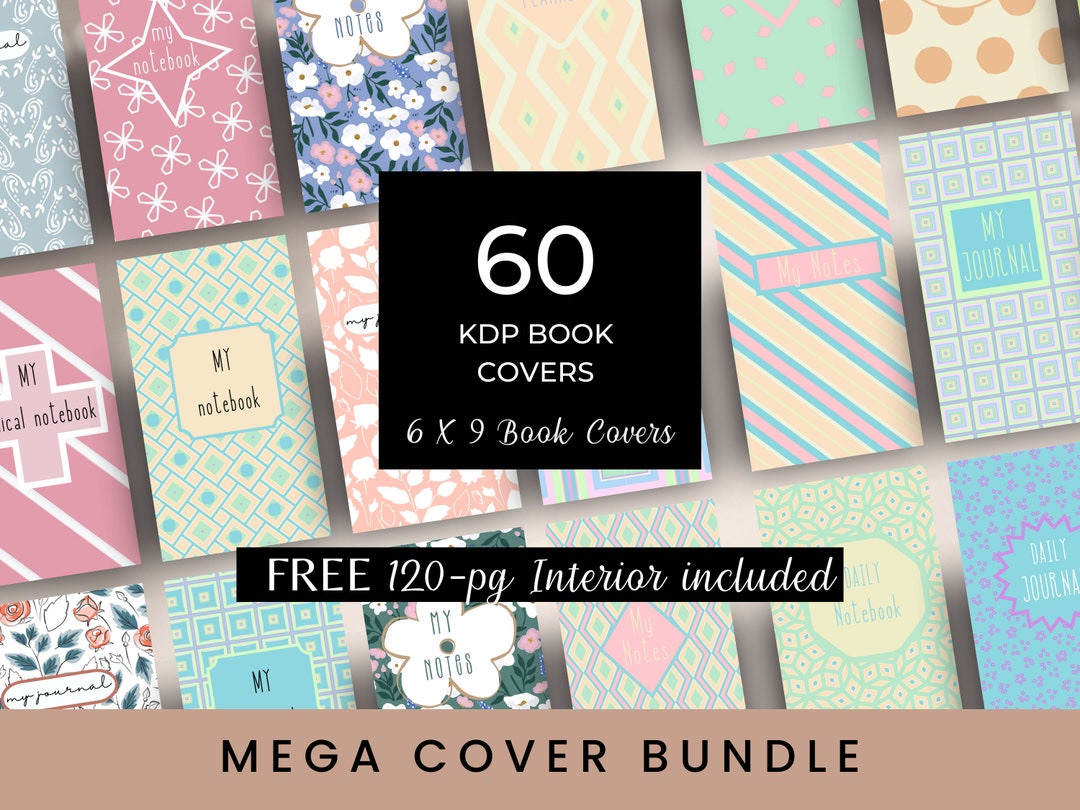 Mega Book Cover Bundle, 6x9, KDP Cover, KDP Template, Amazon KDP Cover ...