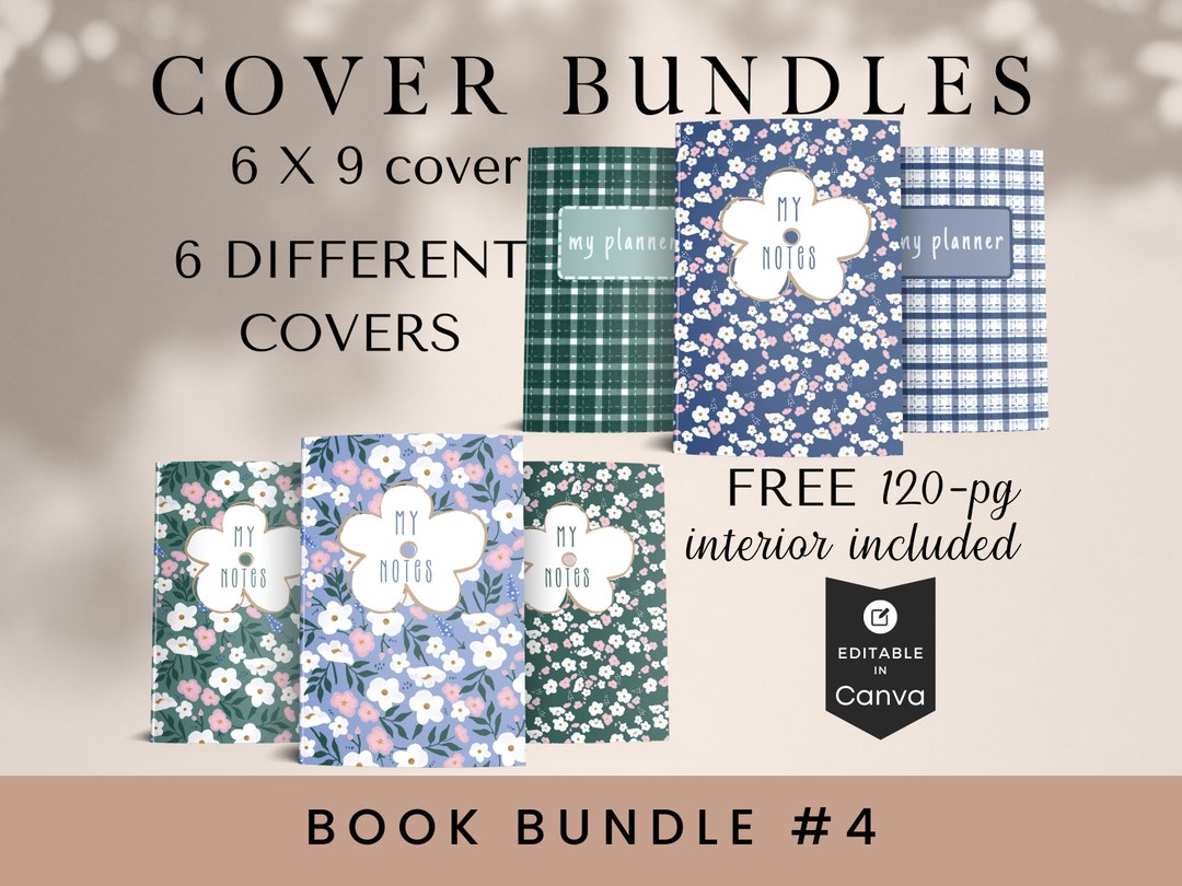 6x9 Book Cover Templates: Floral KDP Paperback & Hardcover (canva) - Etsy