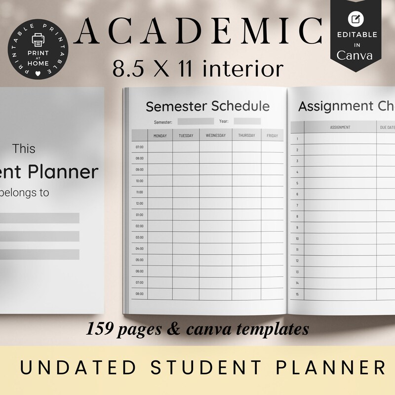 Student Planner - Etsy