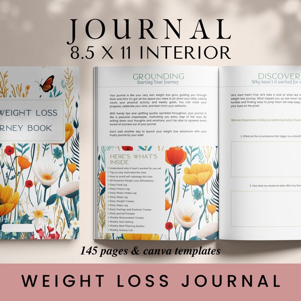 Weight Loss Journal - Etsy