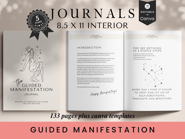 369 Manifestation Printable Journal, 369 Method, Manifest Journal ...