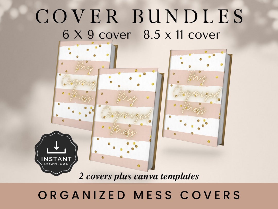 My Organized Mess Cover Bundle, KDP Covers, Book Cover Designs ...
