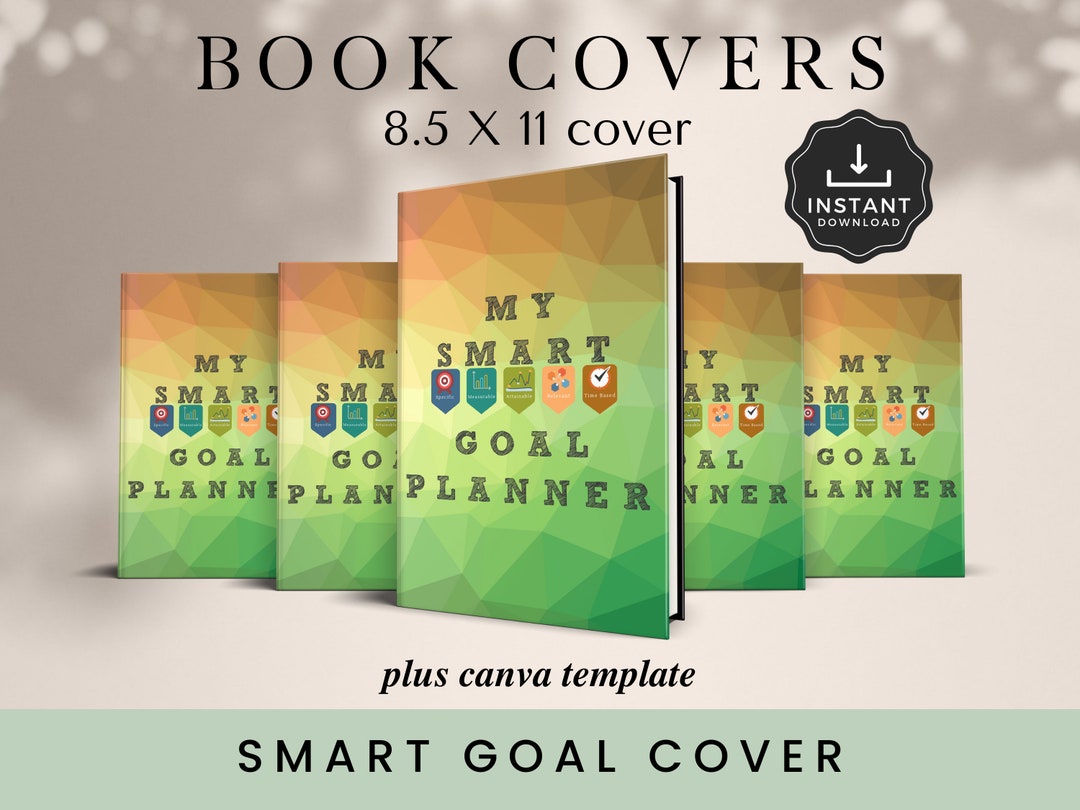 My Smart Goal Cover, 8.5x11, KDP Book Cover, KDP Template, Amazon KDP ...