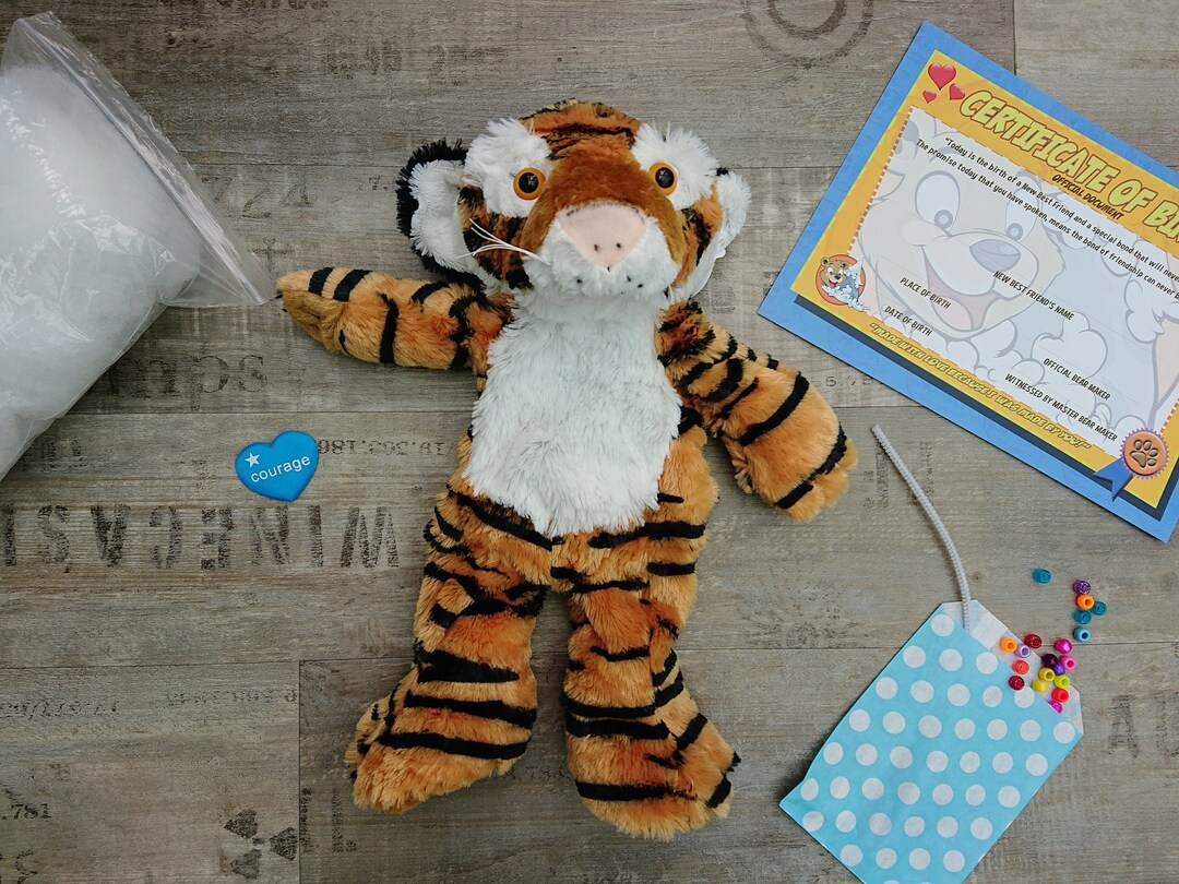 Tiger Teddy Making Kit Make A Bear Tiger Teddy Tiger Craft Kit Tiger ...